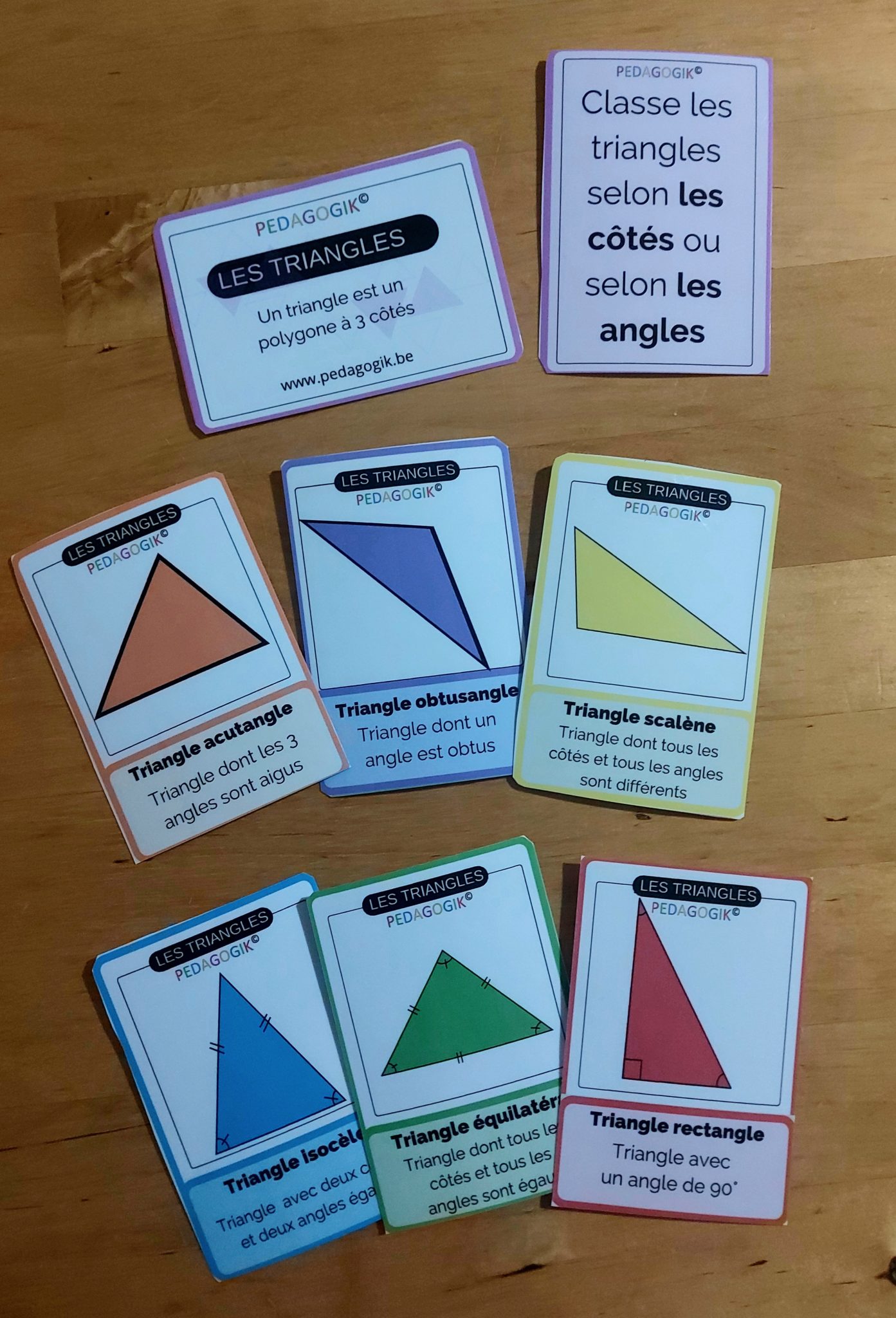 12 cartes pour apprendre les triangles - Des outils 100% gratuits pour ...