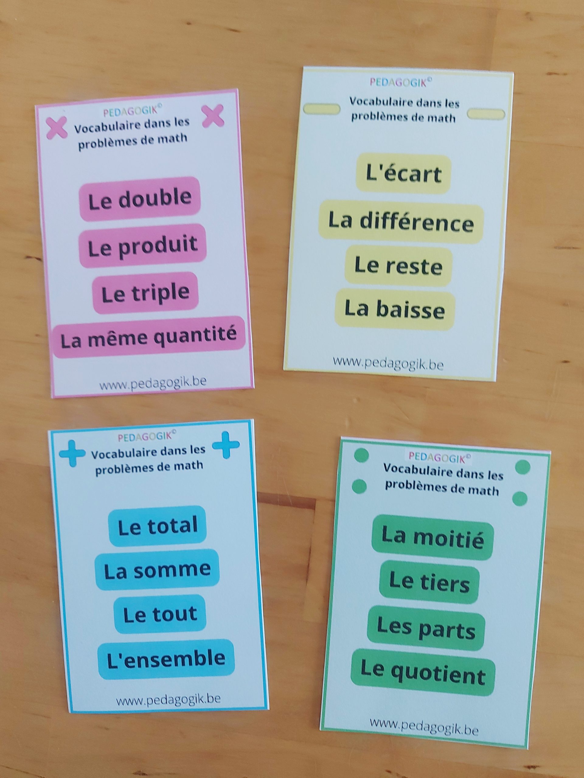 Vocabulaire des problèmes en math - Des outils 100% gratuits pour ...