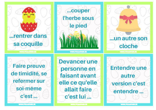 18 expressions sur le thème de Pâques - Des outils 100% gratuits pour ...