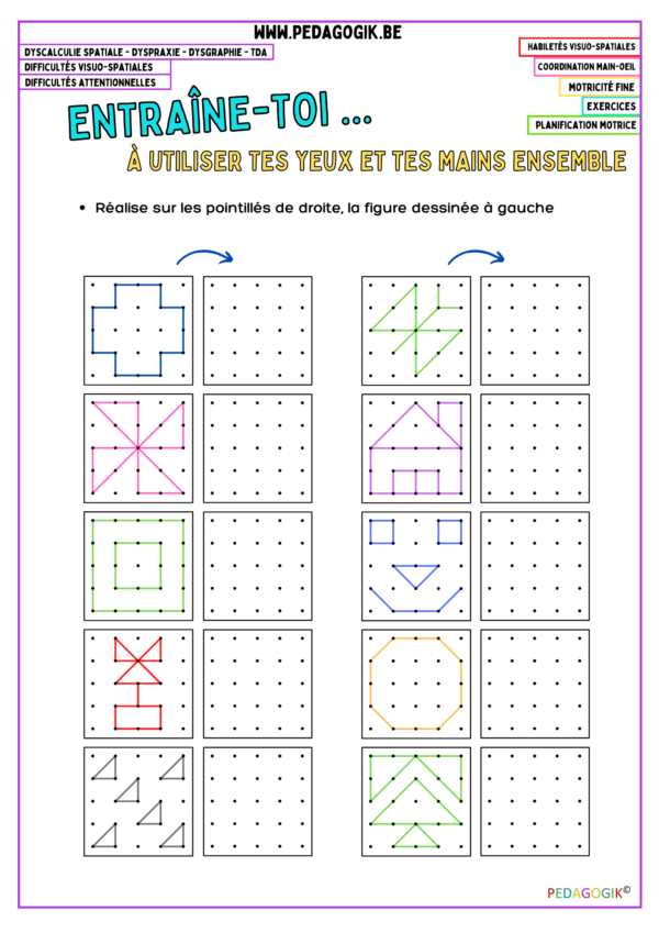 Exercices pour l'habileté visuo-spatiale - Des outils 100% gratuits ...